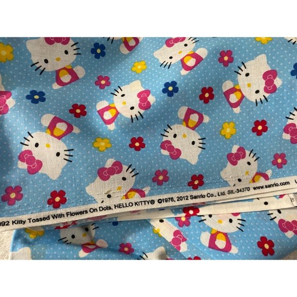 Sanrio | Accents | Hello Kitty Cotton Fabric Sanrio Cut Pieces Quilts ...